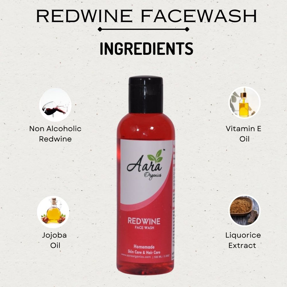 Red Wine Face Wash – AARA ORGANICS